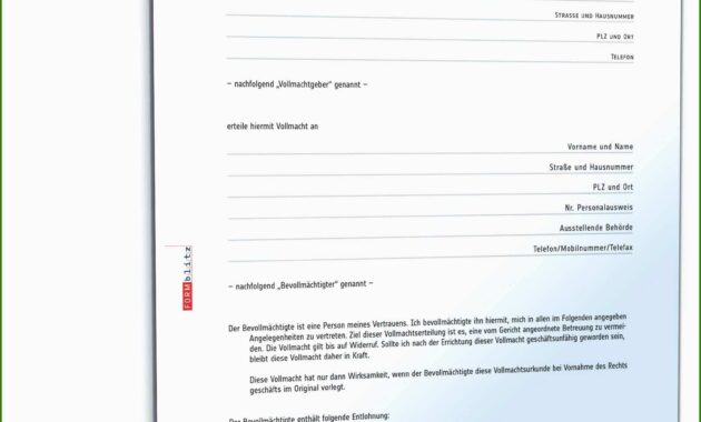 Patientenverfügung Und Vorsorgevollmacht Zum Ausdrucken ...