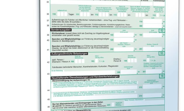 Finanzamt Formulare Ausdrucken Anlage Formulare Formular ...
